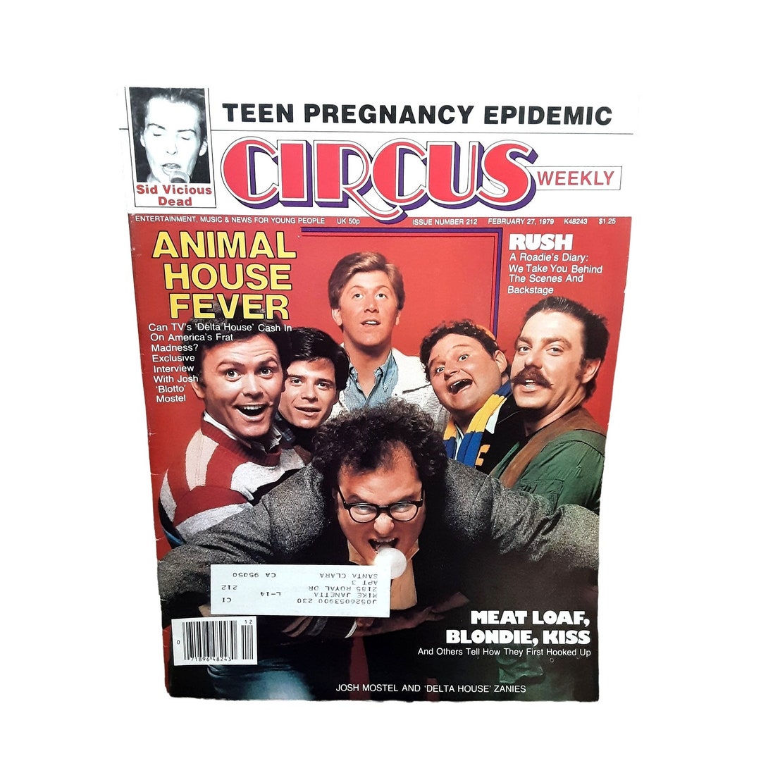 Circus Weekly Magazine February 1979 Rush Animal House Stevie Nicks ...