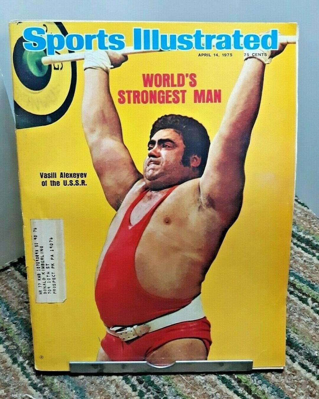 Sports Illustrated April 14 1975 Vasill Alexeyev USSA Worlds Strongest ...