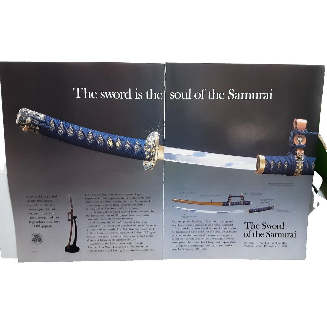 1987 Sword of the Samuri Original Print Ad Vintage 80s - Etsy