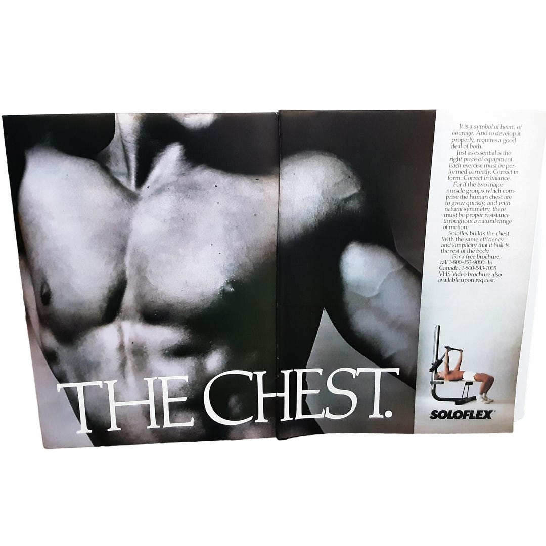 1984 Soloflex Machine the Chest Man Original Print Ad - Etsy