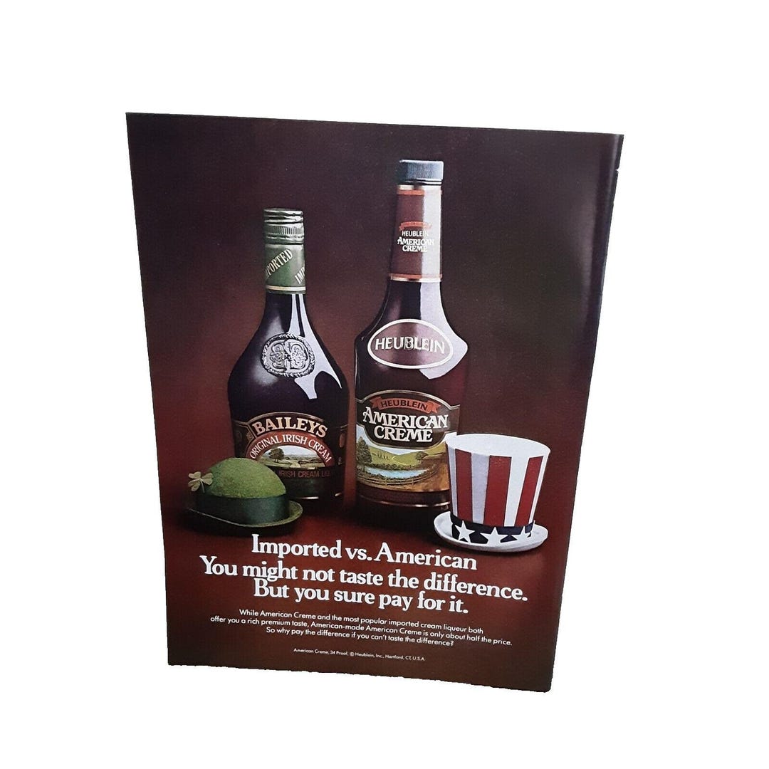 1982 Heublein American Creme Original Print Ad Vintage 80s - Etsy