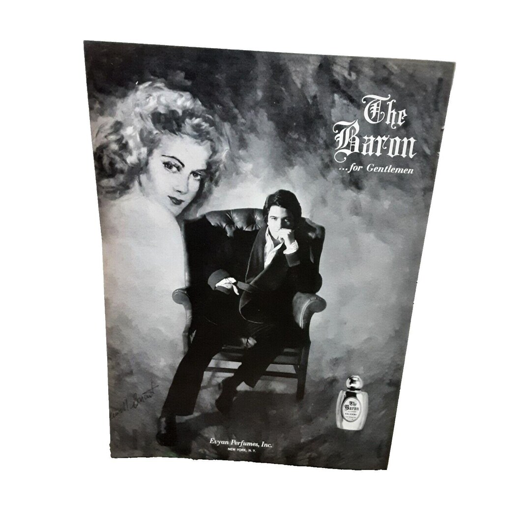 1974 the Baron for Gentlemen Cologne Original Print Ad - Etsy
