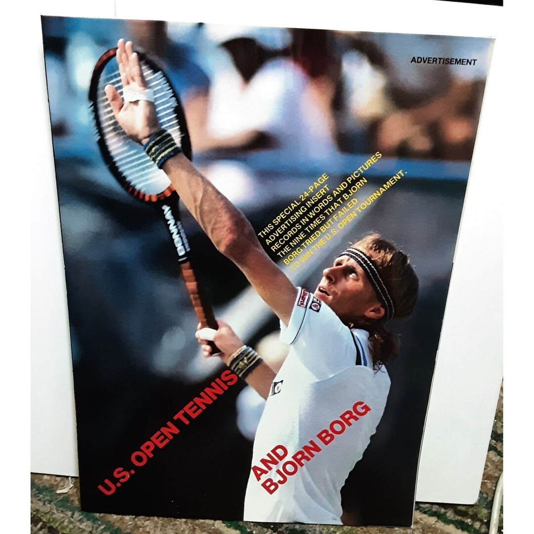 1981 US Open Tennis Special Ad Insert 24 Page Program Vintage Bjorn ...