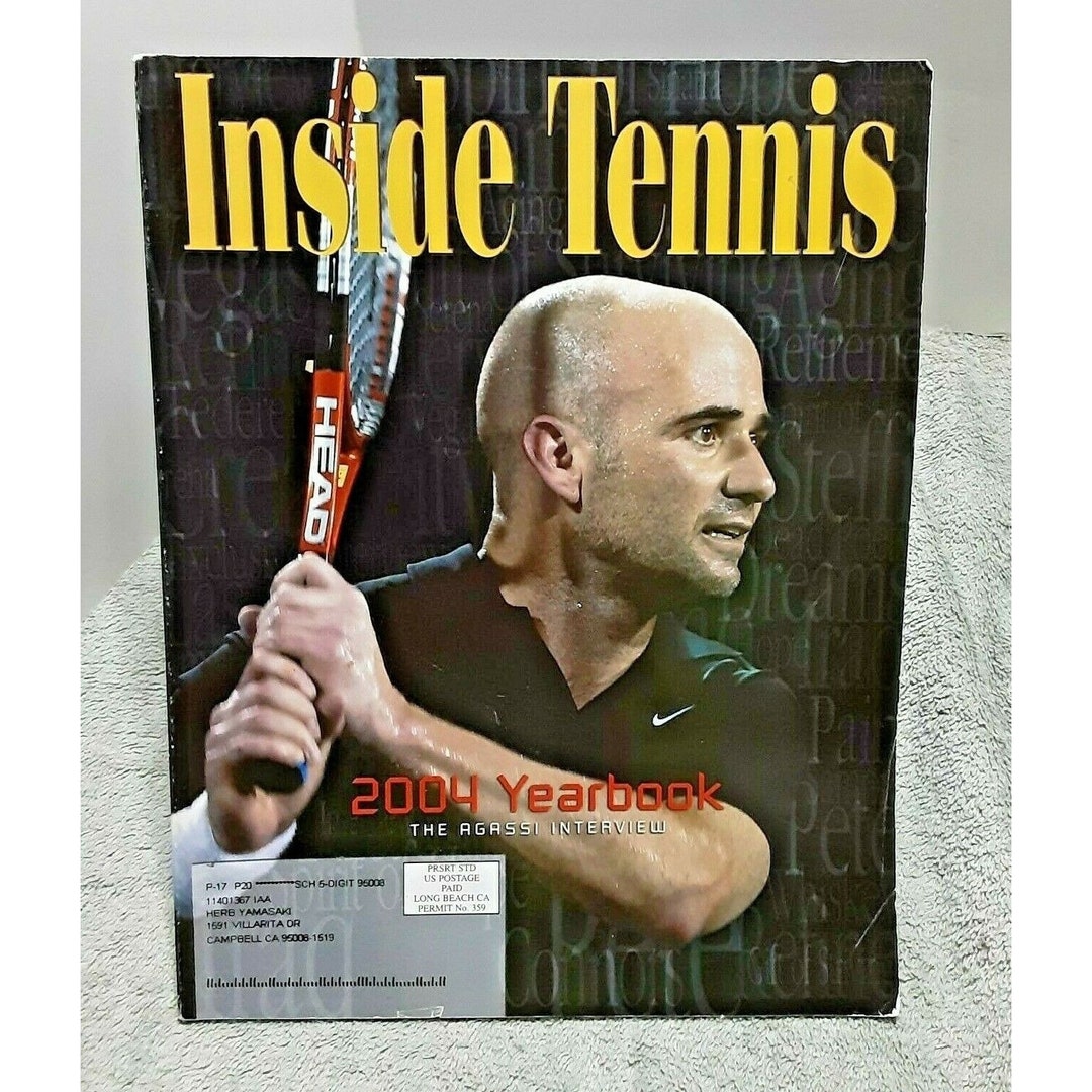 Inside Tennis 2004 Yearbook Magazine Andre Agassi - Etsy
