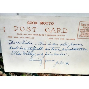 Vintage 1910s Era Test of the Heart Poem Good Motto Vintage Postcard - Etsy