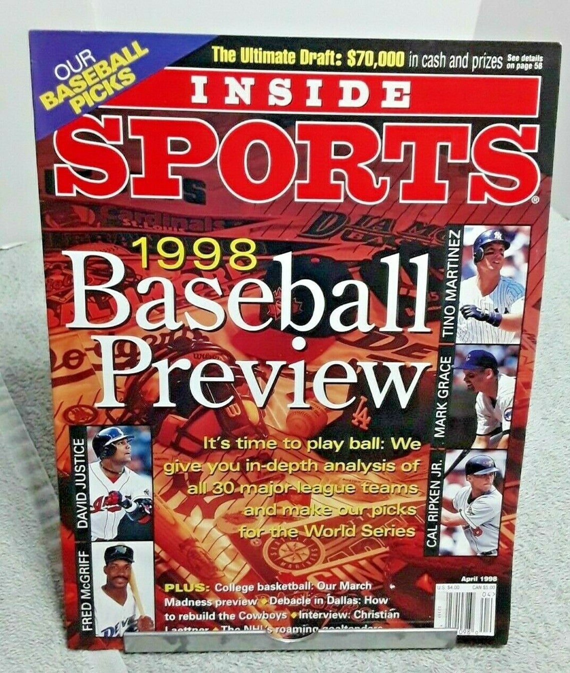 Inside Sports Magazine April 1998 Baseball Issue Plus - Etsy