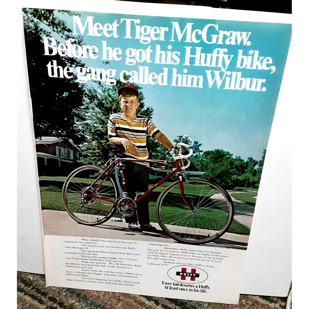 1971 Huffy Bicycle Bike Every Kid Deserves One Original Print Ad ...