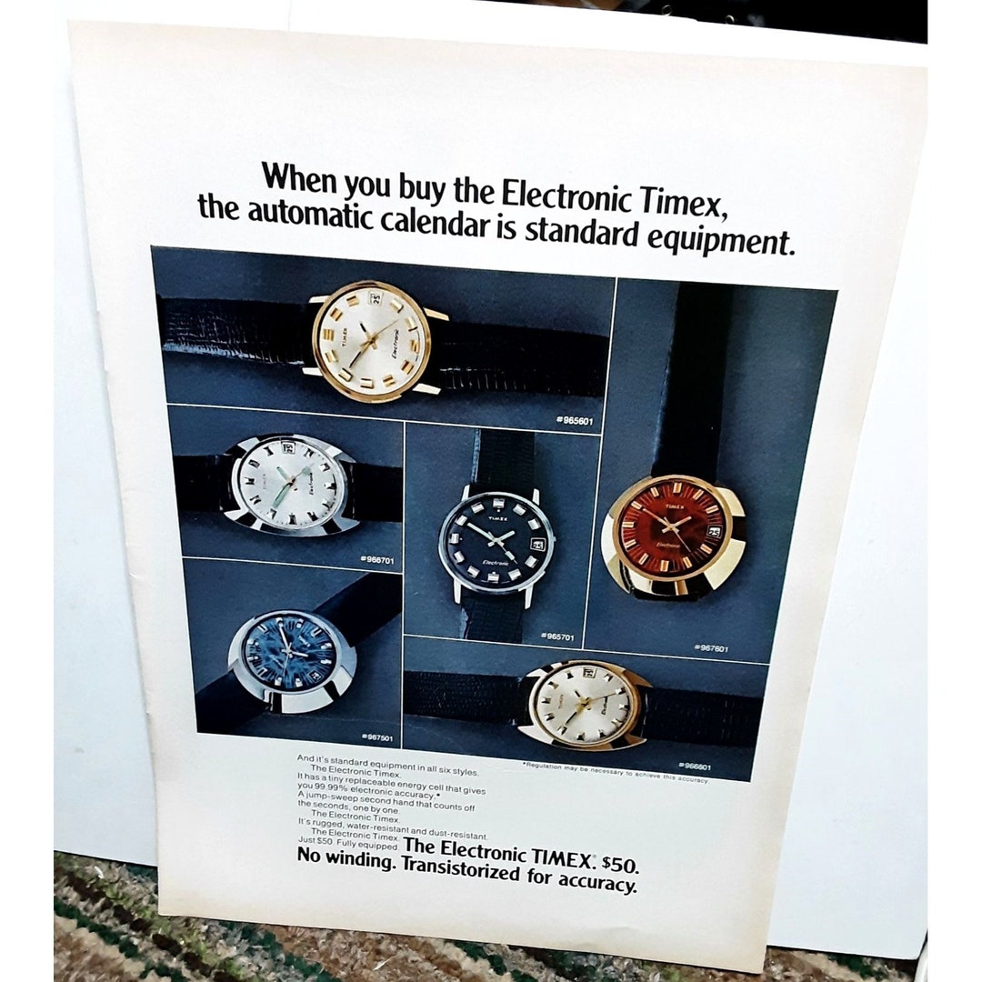 1971 Electronic Timex Watch Original Print Ad Vintage - Etsy