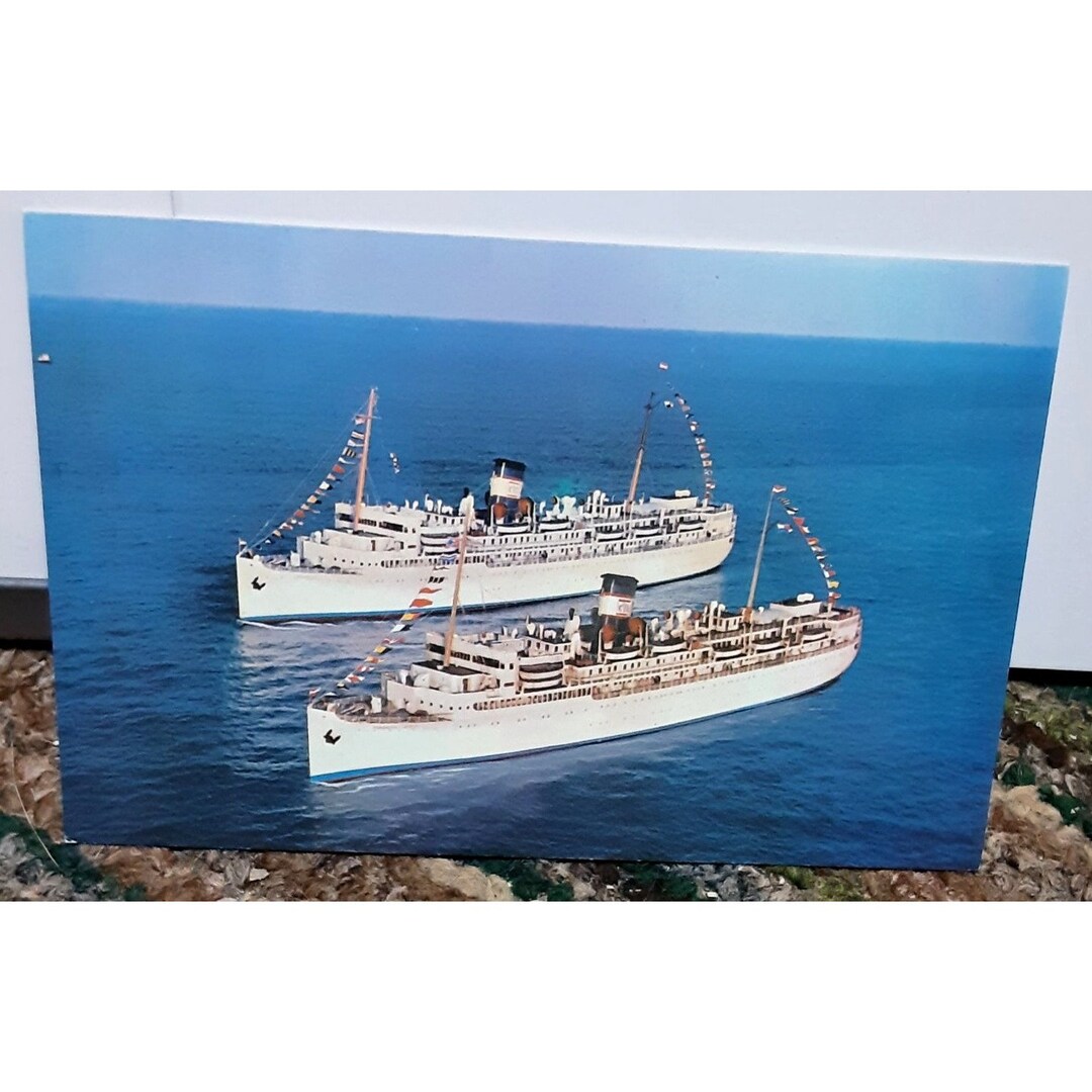 Vintage SS Yarmouth SS Castle Ships Miami Nassau 1960s Era Post Card - Etsy