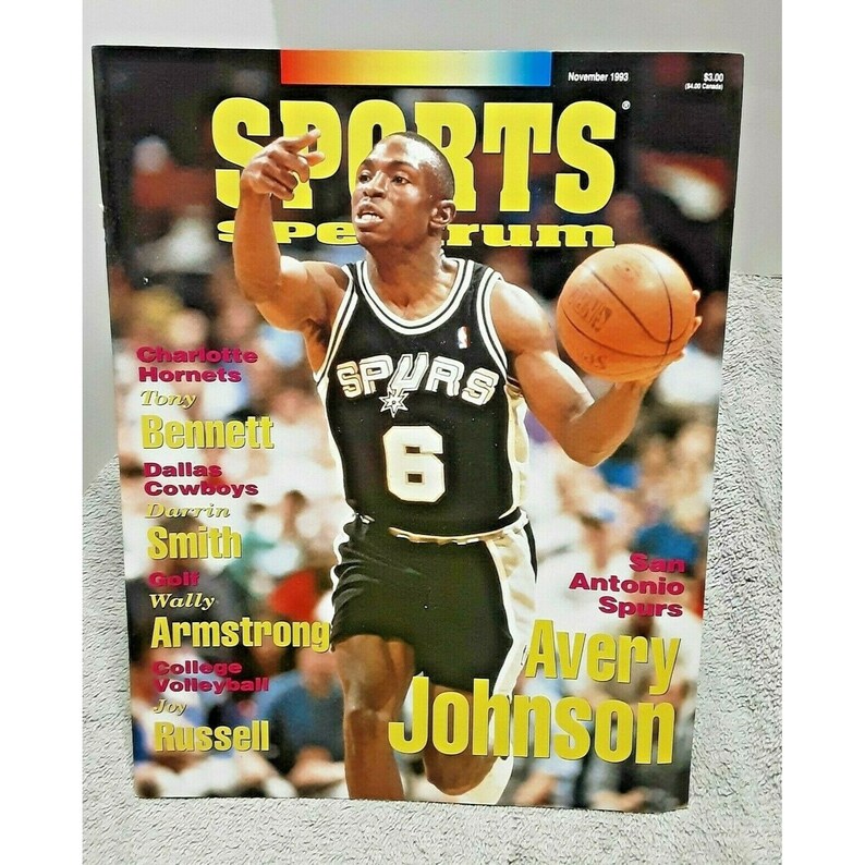 Avery Johnson Sports Spectrum Magazine November 1993 San Antonio Spurs ...