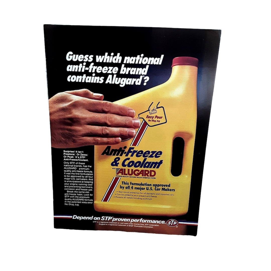 1985 STP Alugard Anti Freeze Coolant Original Print Ad Vintage - Etsy