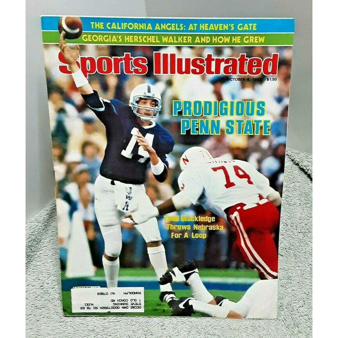 Sports Illustrated October 4 1982 Todd Blackledge Penn State - Etsy