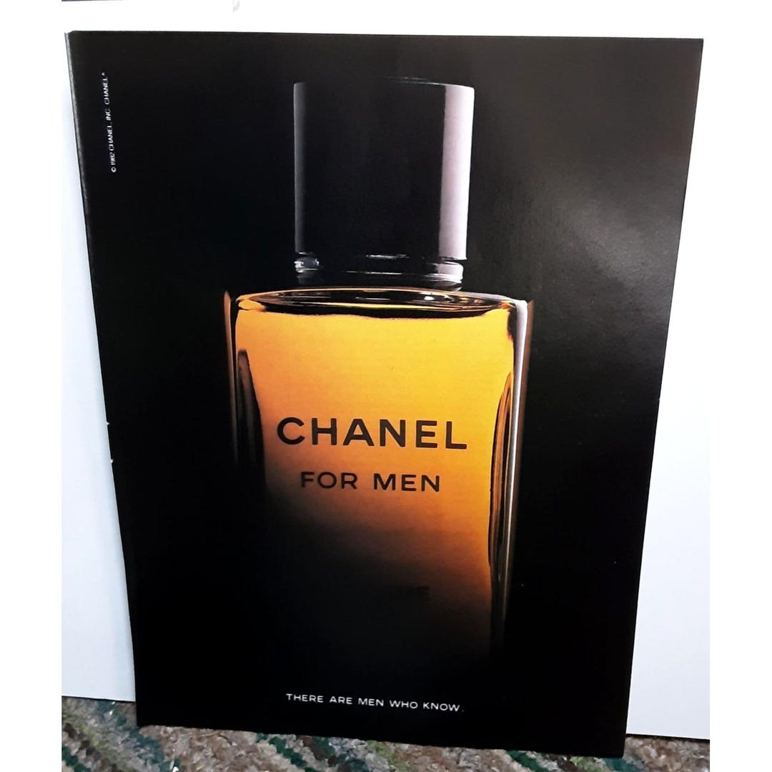 1984 Chanel for Men Cologne Men Who Know Original Print Ad 80s Vintage ...