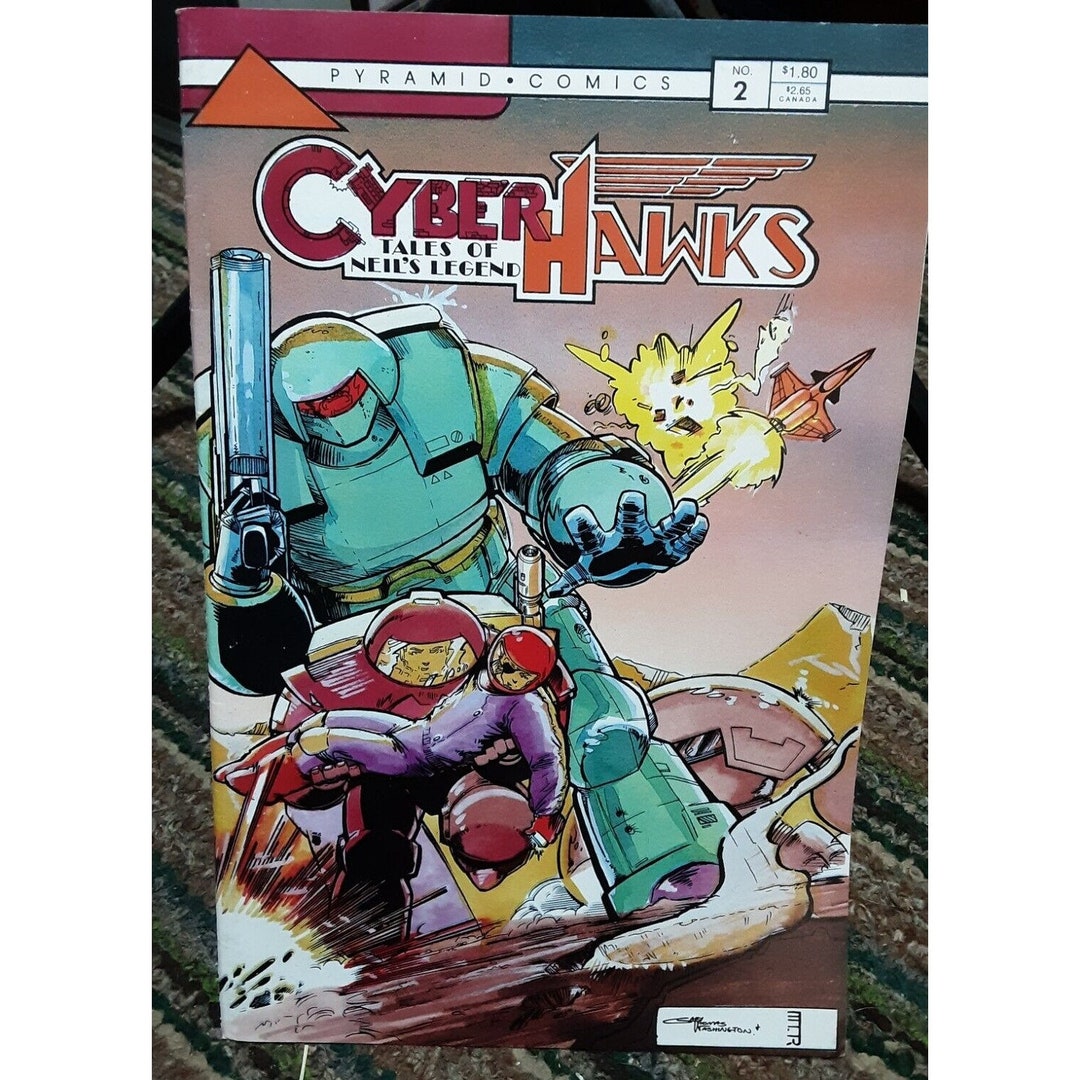 Cyberhawks Comic Book Pyramid Comics Issue 2 October 1987 - Etsy