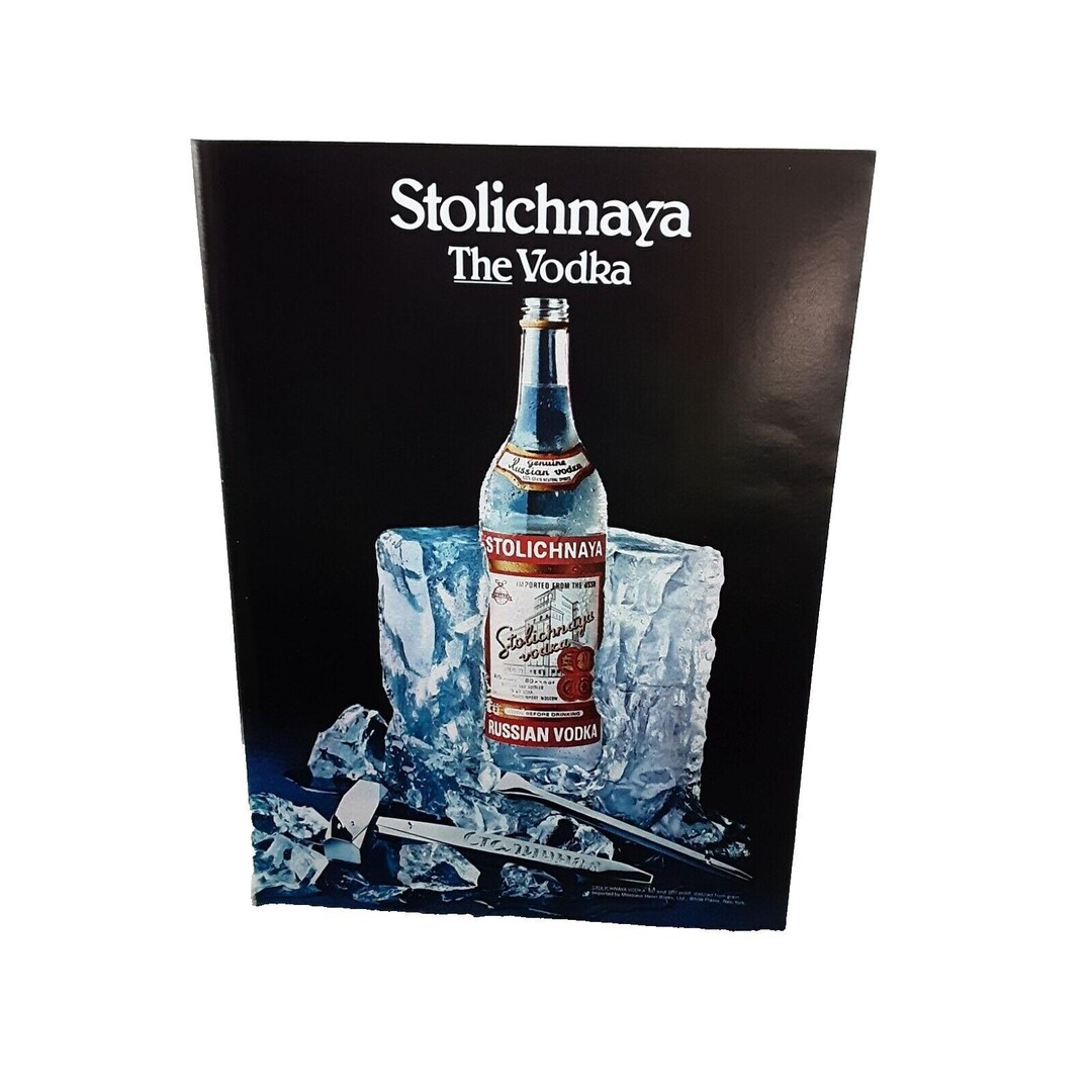 1982 Stolichnaya Russian Vodka Original Print Ad Vintage 80s - Etsy