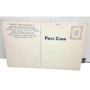 Vintage C 1930s Karl Ratzschs German Cooking Restaurant Post Card - Etsy