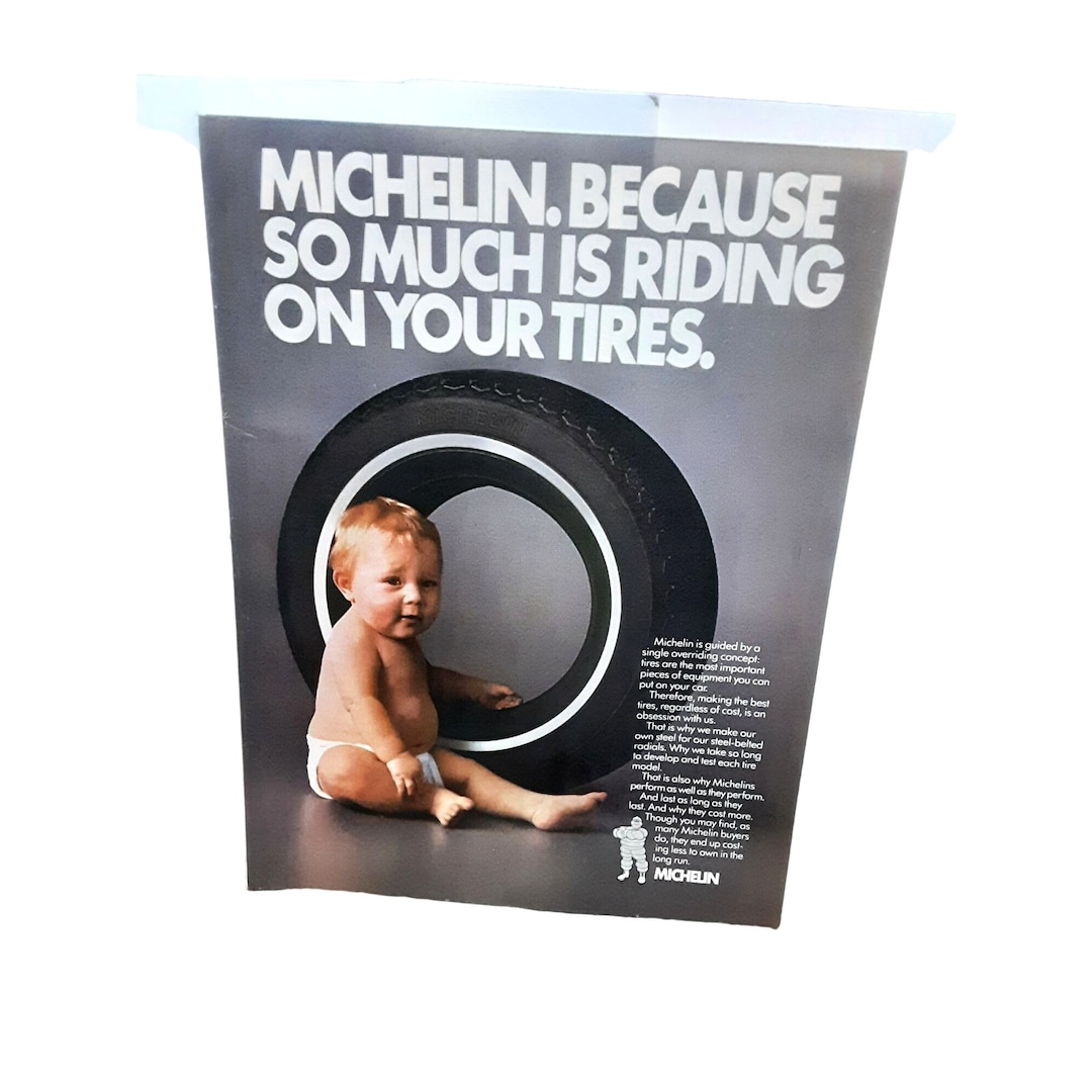 1985 Michelin Tires With Baby Print Ad - Etsy