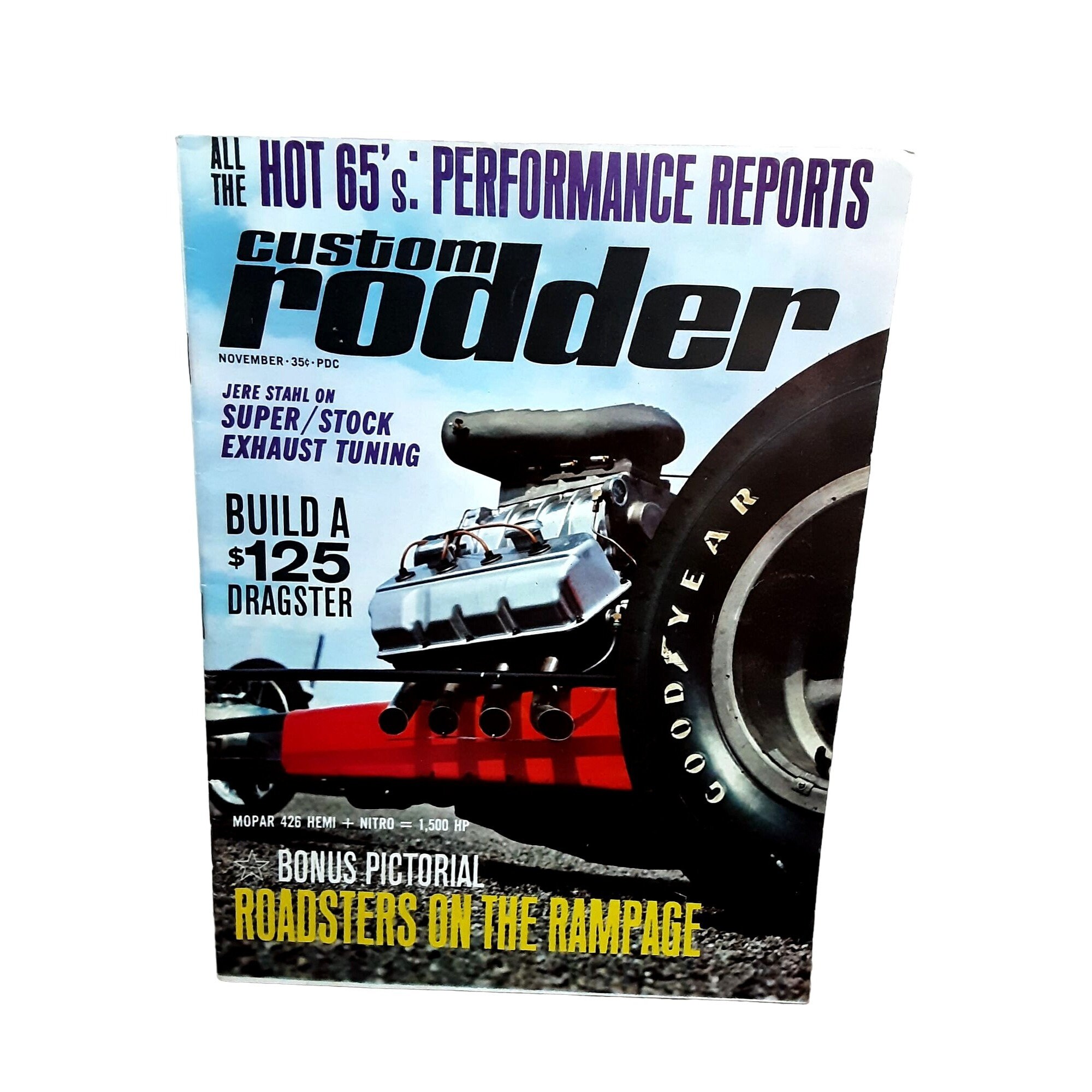 Custom Rodder Magazine November 1964 65s Performance Report Dragsters ...