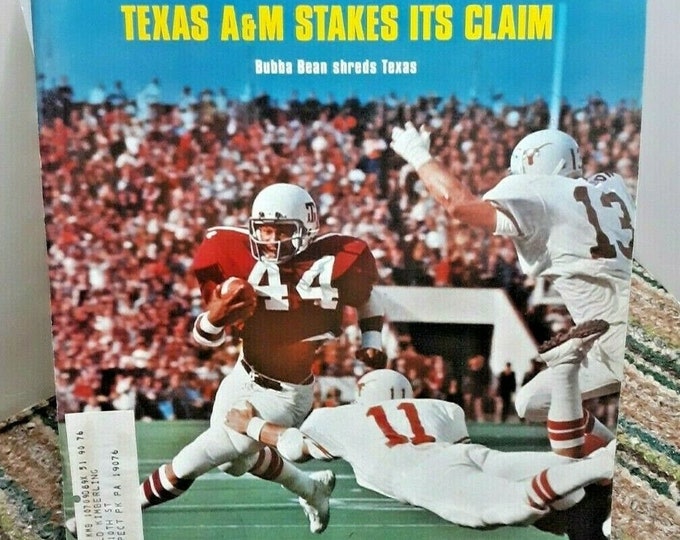 Sports Illustrated December 8 1975 Bubba Bean Texas A&M Football ...