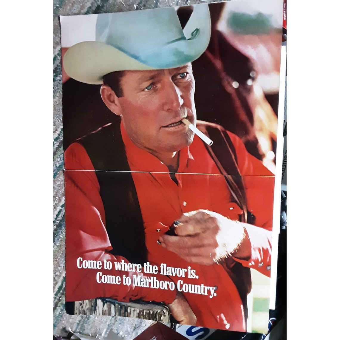 Vintage 1971 Marlboro Cowboy 2 Page Ad Original Epherma - Etsy