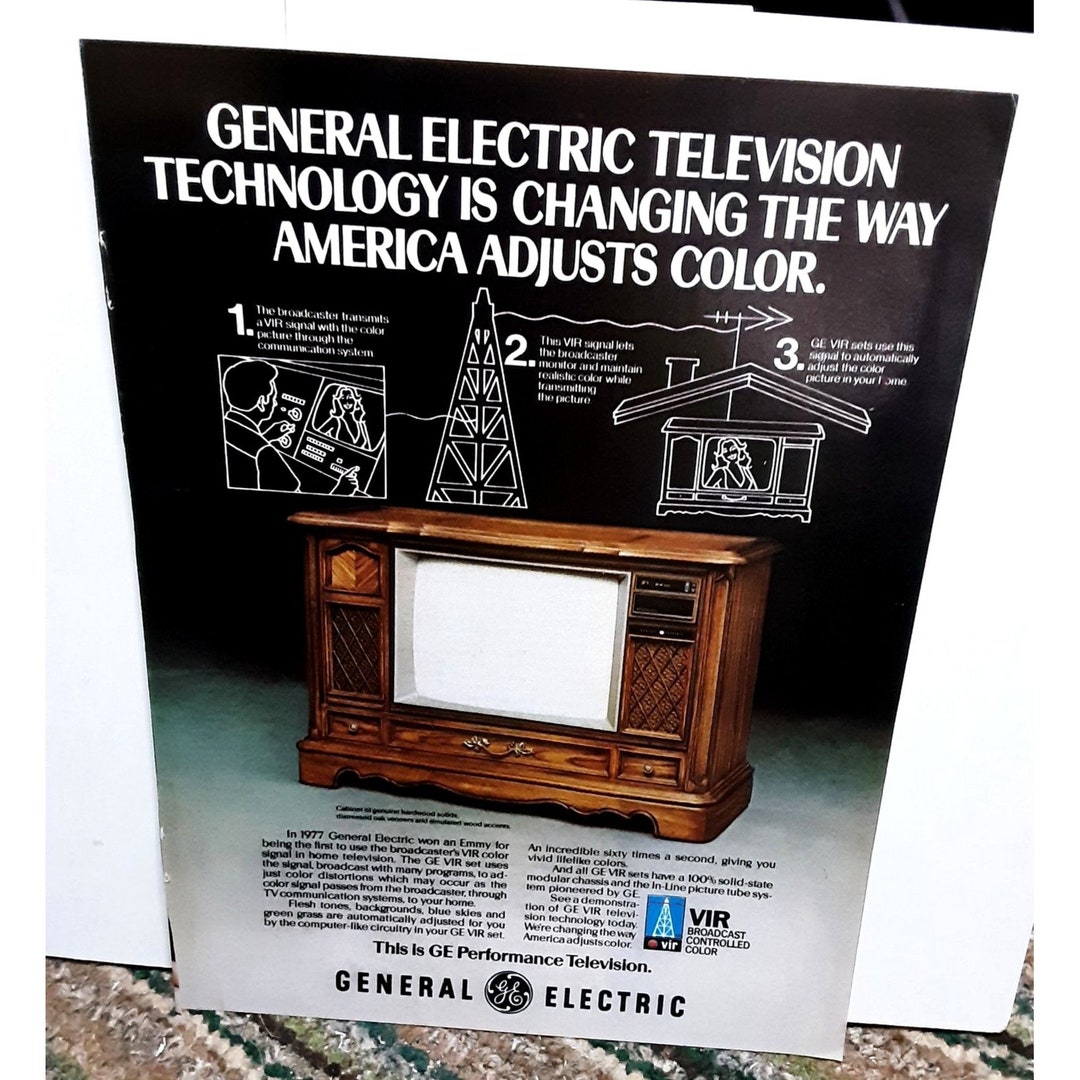 1979 General Electric Performance TV Television Original Print Ad 70s ...