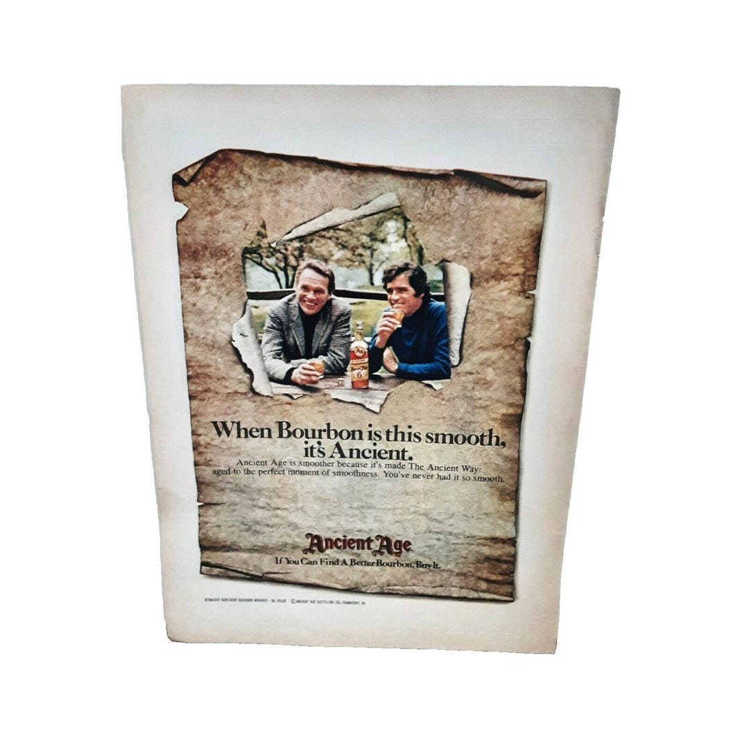 1971 Ancient Age Bourbon Whiskey Original Print Ad 70s - Etsy