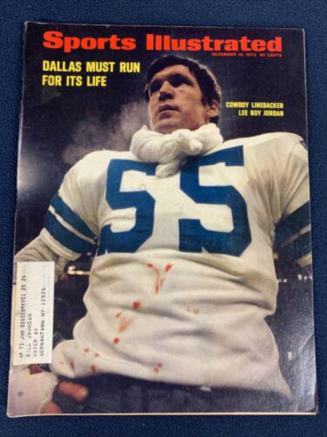Sports Illustrated December 1972 Lee Roy Jordan Dallas Cowboys ...