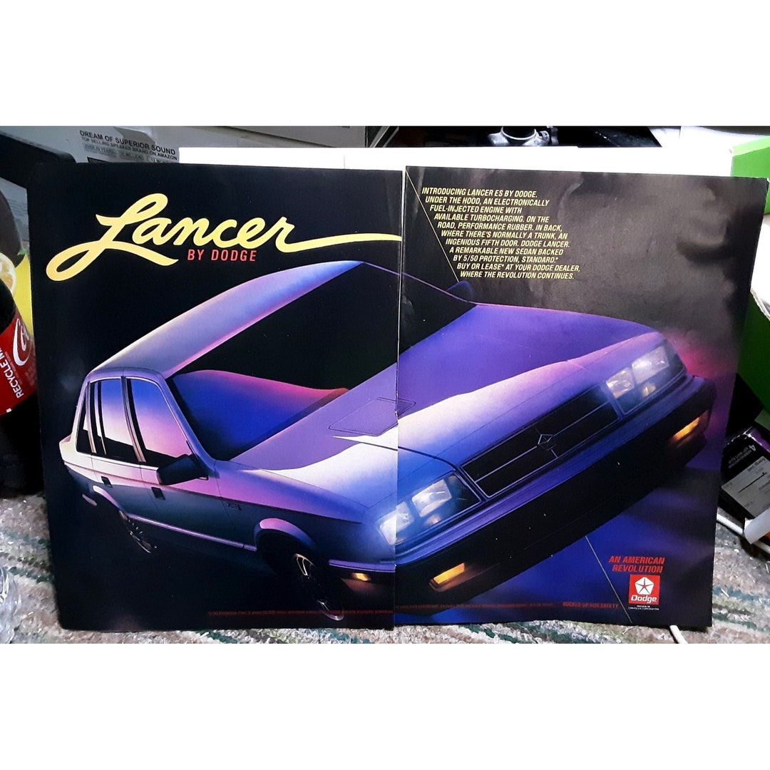 1985 Dodge Lancer Vintage Car Original Print Ad - Etsy
