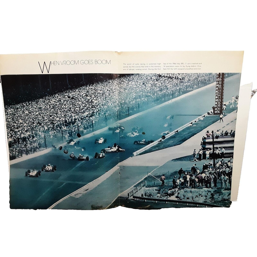 1974 1966 Indy 500 First Lap Crash Picture Sports Illustrated - Etsy