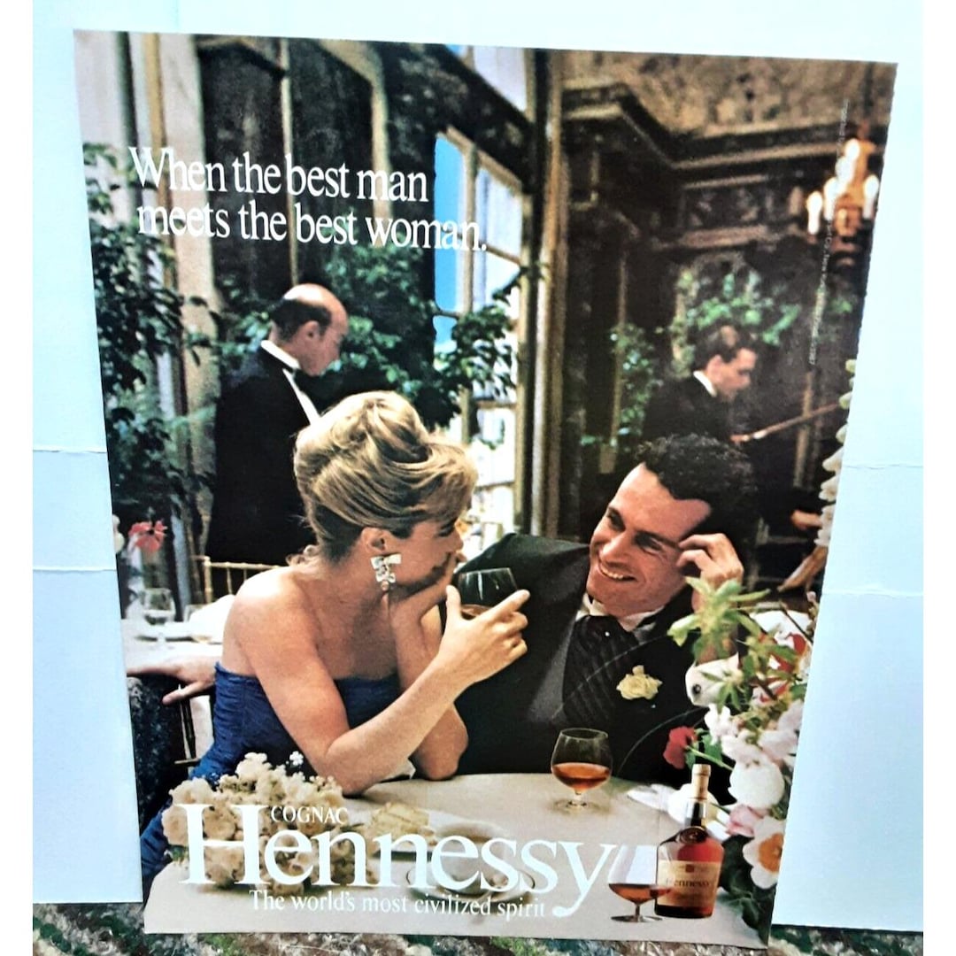 1987 Hennessy Cognac Best Man Best Woman Original Print Ad Vintage 80s ...