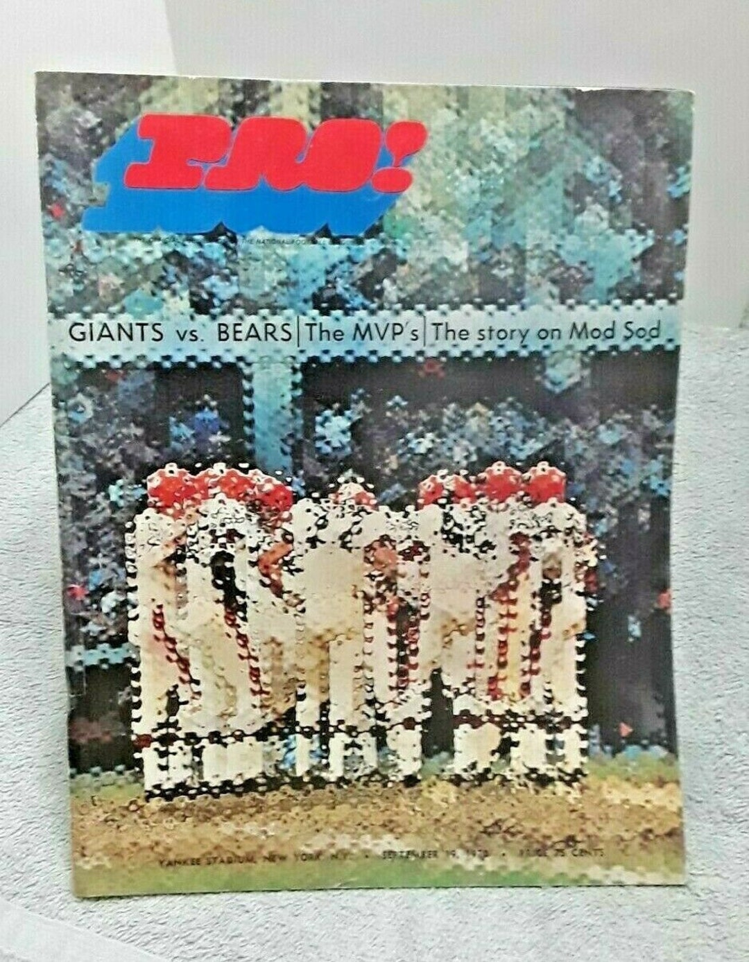 Pro NFL Game Day Program Magazine Chicago Bears Vs New York Giants ...