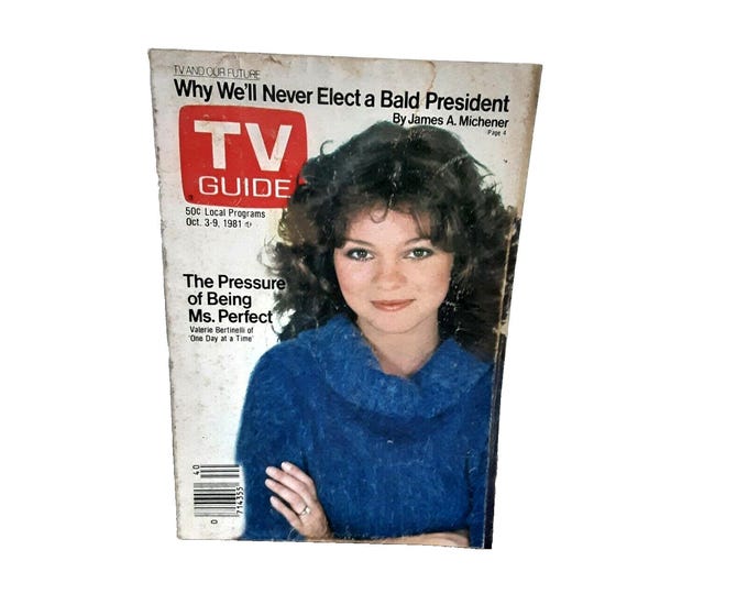 TV Guide October 1981 Valerie Bertinelli New Hampshire Edition - Etsy