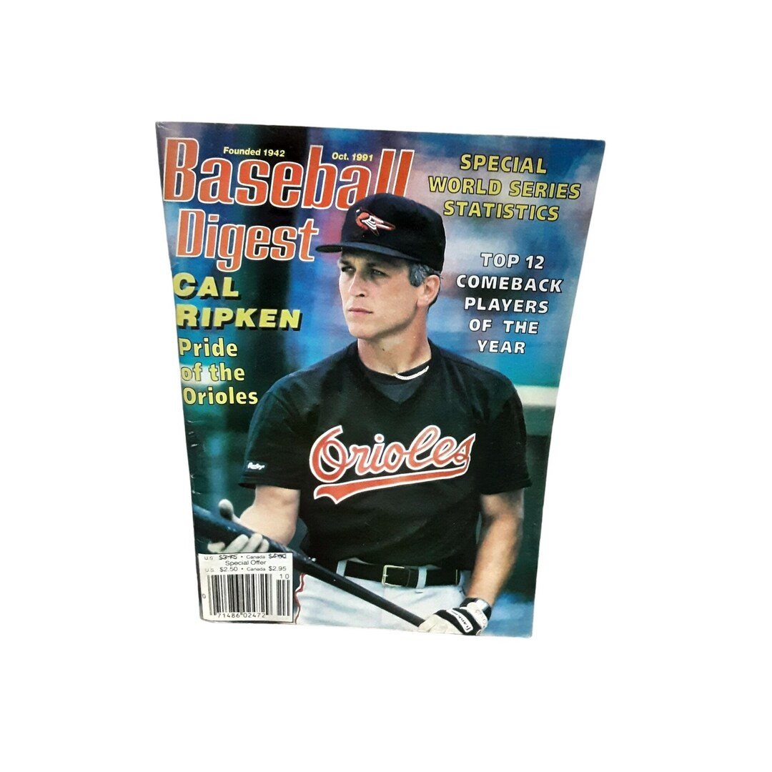 Baseball Digest October 1991 Cal Ripken Jr Baltimore Orioles NO Label ...