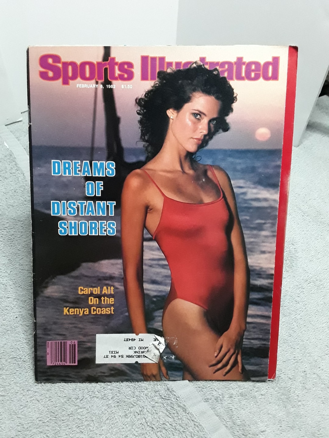 Sports Illustrated February 8 1982 Carol Alt Swimsuit Issue Swimwear Vintage Magazine Kansas ...