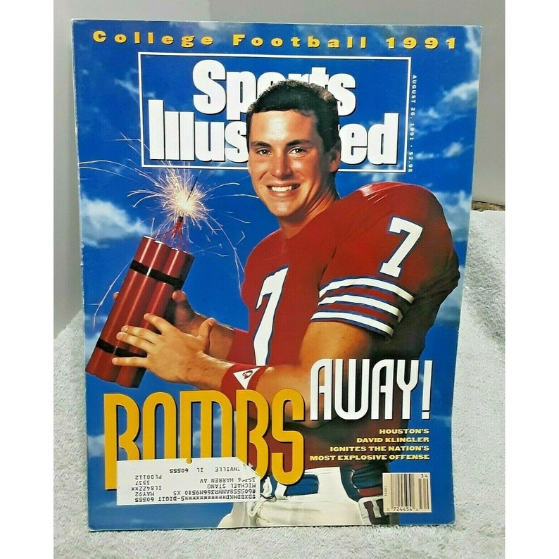 Sports Illustrated David Klingler Houston College Football - Etsy