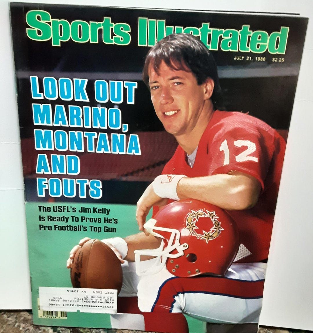 Sports Illustrated July 1986 Jim Kelly New Jersey Generals USFL Buffalo ...