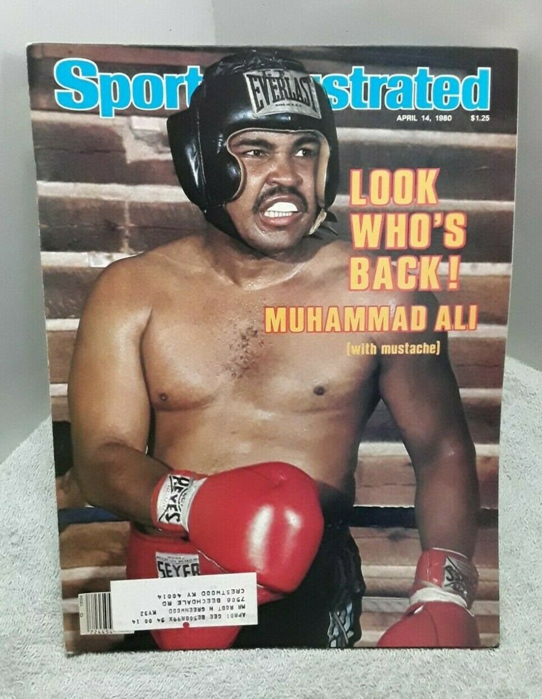 Sports Illustrated April 14 1980 Muhammad Ali With Mustache Vintage ...