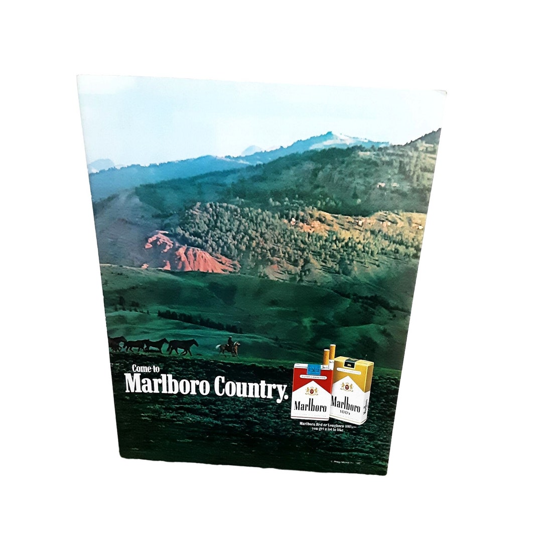 1987 Come to Marlboro Country Cigarettes Original Print Ad Vintage 80s ...