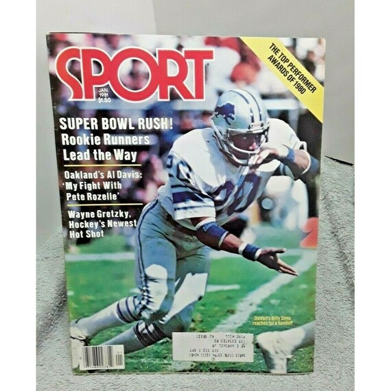 Sport Magazine January 1981 Billy Sims Detroit Lions | Etsy