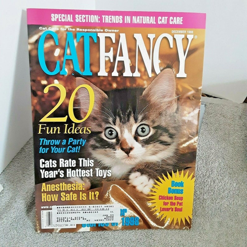Cat Fancy Magazine December 1998 - Etsy