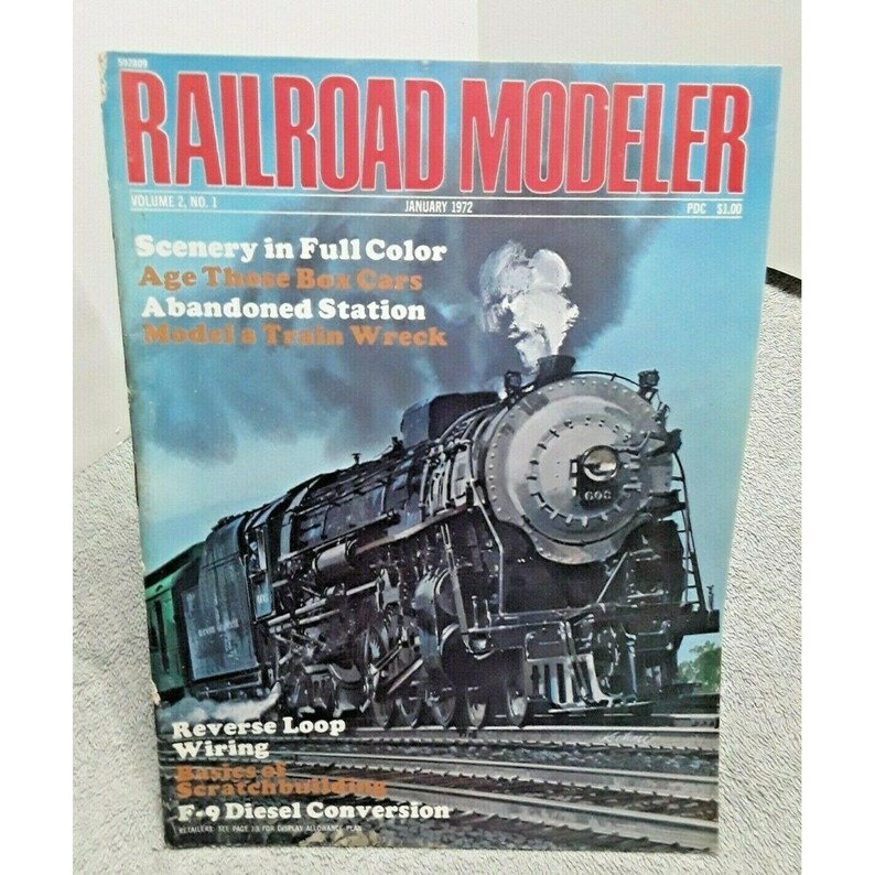 Railroad Modeler Magazine January 1972 Z N HO S O G Vintage - Etsy
