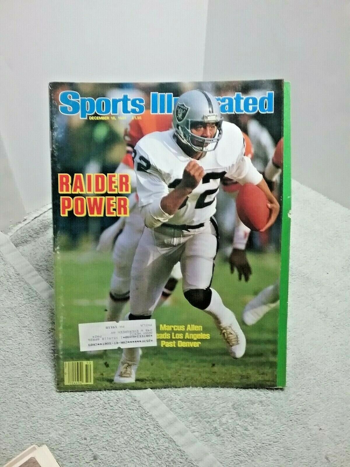 Sports Illustrated December 16 1985 Marcus Allen Los Angeles - Etsy