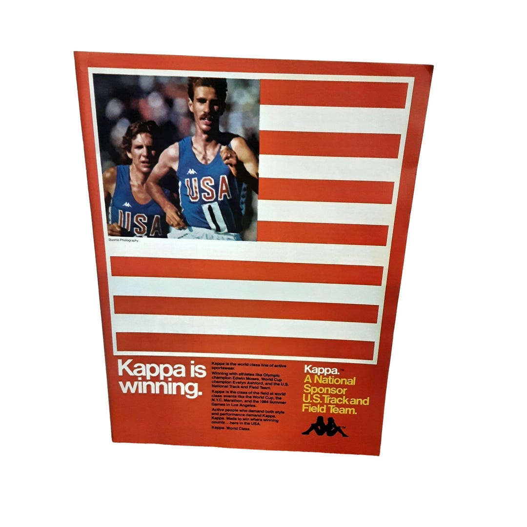 1982 Kappa National Sponsor USA Track Field Team Original Print Ad ...