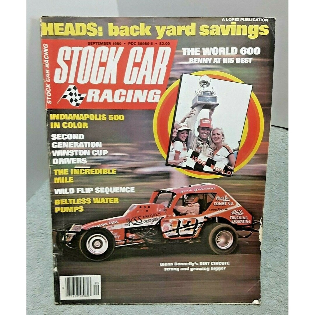 Stock Car Racing Magazine September 1980 Glenn Donnelly - Etsy