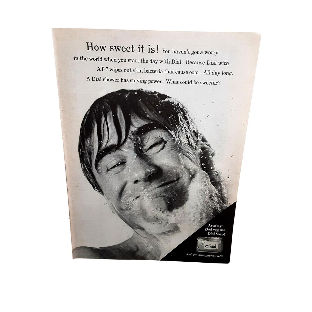 1967 Dial Soap Vintage Print Ad Shower Bathroom Retro Grooming - Etsy