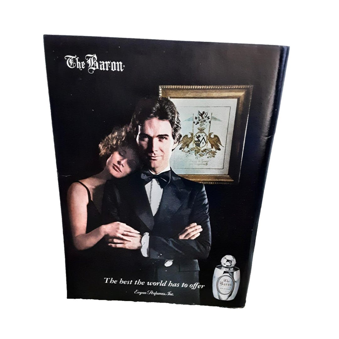 Vintage the Baron Cologne Print Ad Eroyan Perfumes Tuxedo Couple 1981 ...