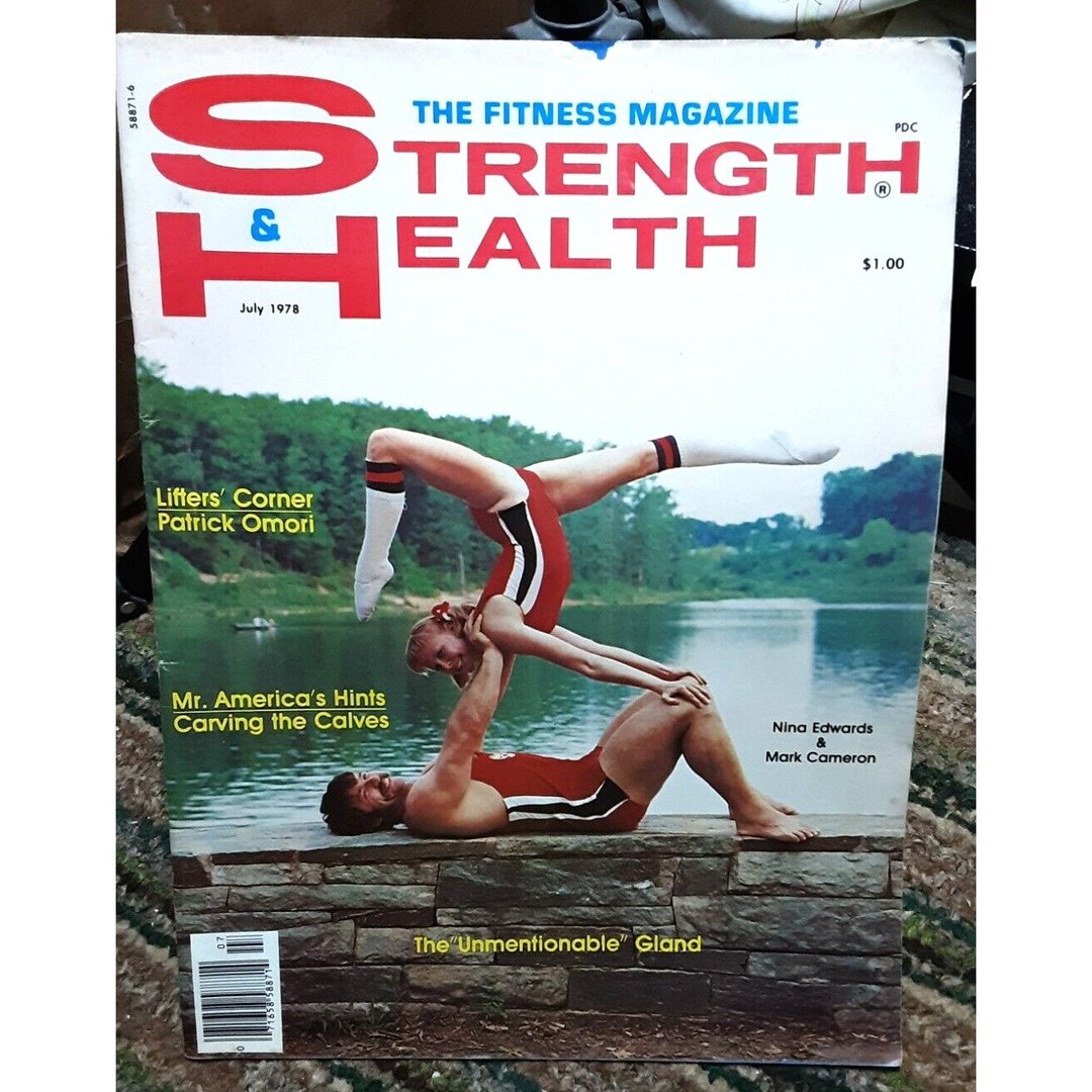 Strength and Health Magazine July 1978 Nina Edwards Mark Cameron - Etsy