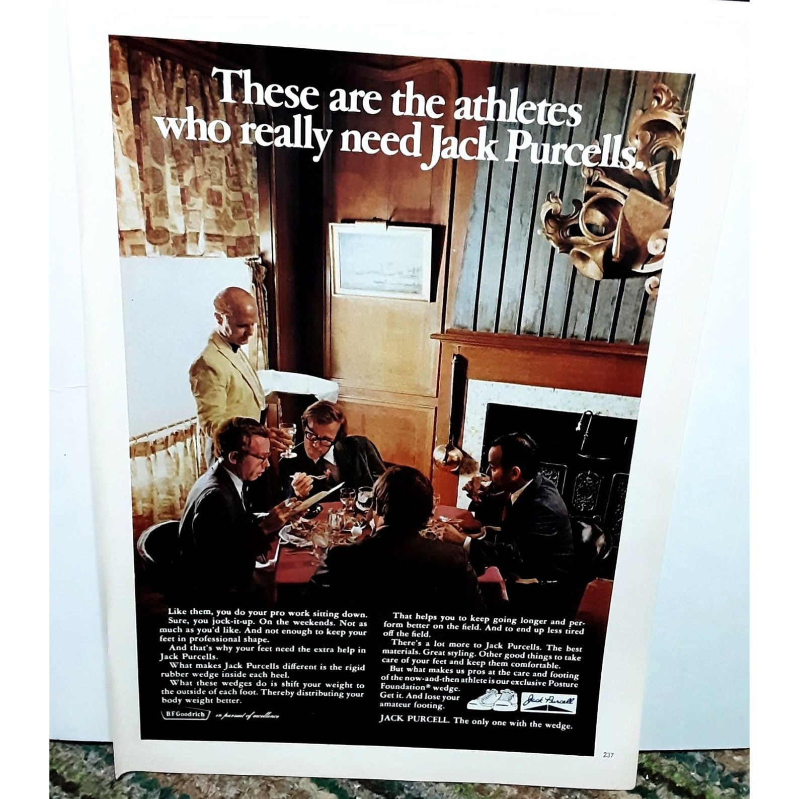 1971 Jack Purcell Shoes Athlete Original Print Ad Vintage - Etsy