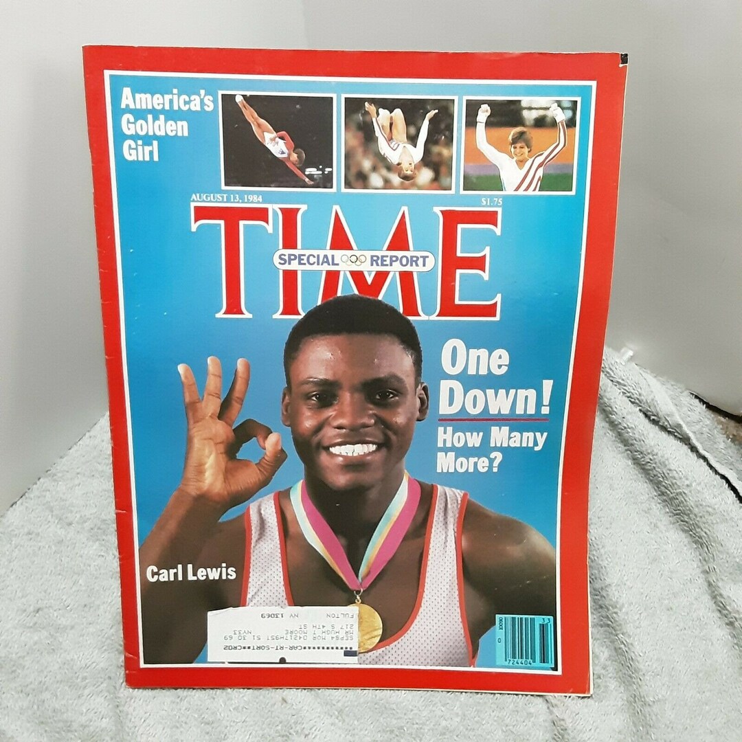 Time Magazine August 13 1984 Olympics Carl Lewis Mary Lou - Etsy