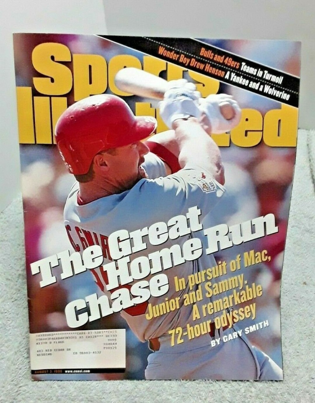Sports Illustrated Magazine Mark Mcgwire St Louis Cardinals August 3 ...
